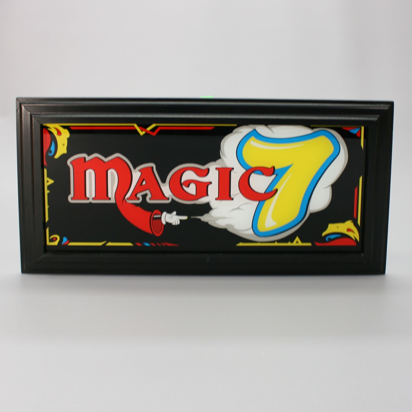Framed Slot Machine Glass Magic 7 sorcerer's Apprentice Mickey Mouse ...