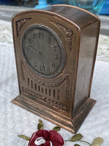Antique Desk Mantle Clock Still Bank Safe Box Art Deco | eBay