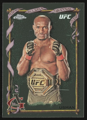 2024 Topps Chrome UFC #AAG-27 Kamaru Usman Allen & Ginter | eBay UK
