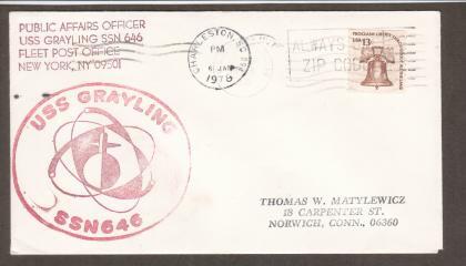 USS Grayling SSN 646 January 6 1978 Charleston SC | eBay