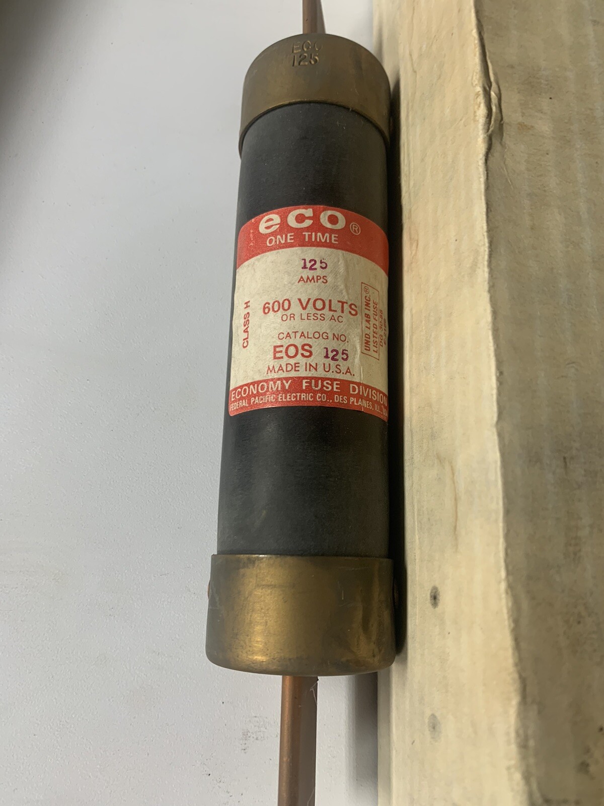 ECONOMY EOS125 ECO ONE TIME FUSE 125AMP 600VAC | eBay