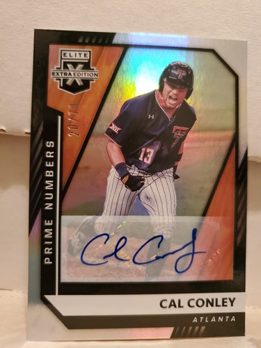 Cal Conley 2021 Panini Elite Extra Edition #126 Prime Numbers Auto /70 ...