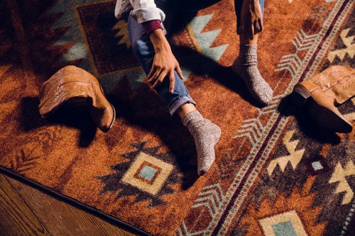 Whiskey River Rust Southwest Ranch Country Farmhouse Accent Rug 2'8" x ...