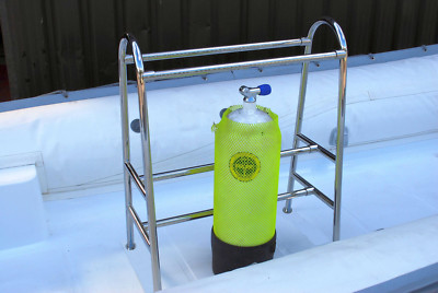 Dive Bottle Rack 6 Cylinder Bottle 316 Marine Stainless Steel Scuba Rib ...