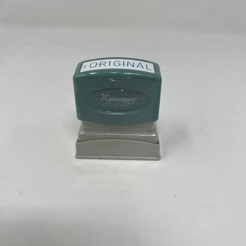 Xstamper Original Pre-ink Stamp, 1/2"x1-5/8" Impression, Blue Ink (XST1111) | eBay