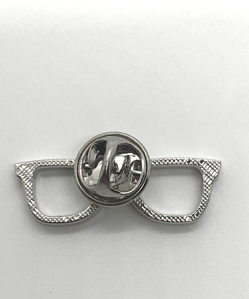 Silver Tone Glasses Frame Pin | eBay