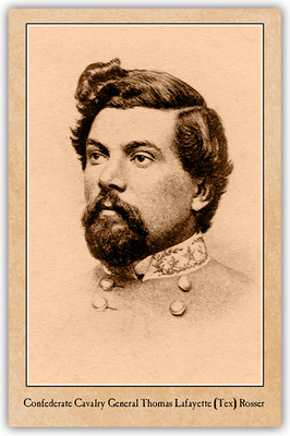 Confederate General Thomas Rosser CIVIL WAR VINTAGE PHOTOGRAPH A+ ...