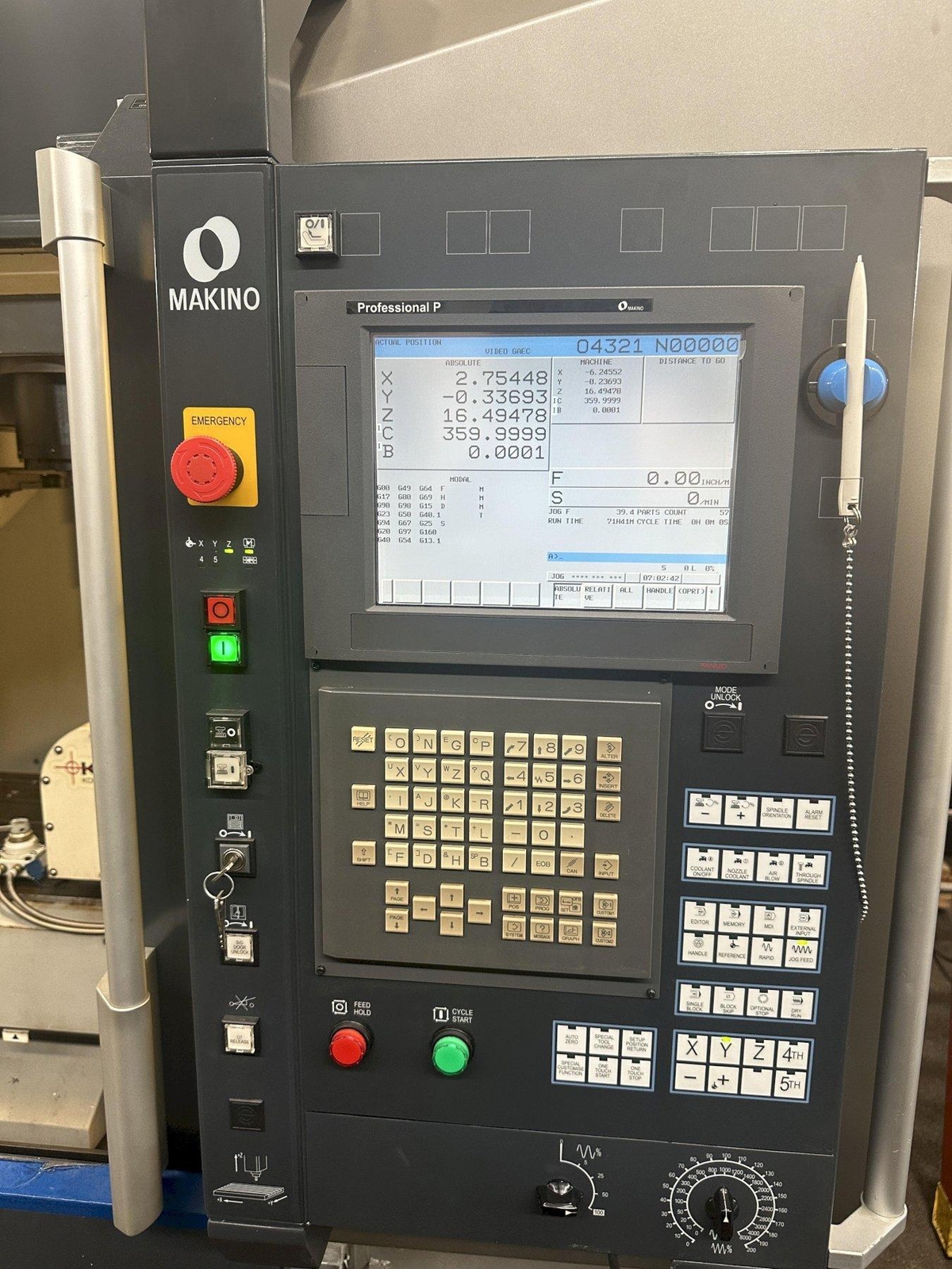 Makino PS65 (5) Axis CNC Vert Mach Ctr, P-5 CNC, 36"Tbl, 14000rpm, Only ...