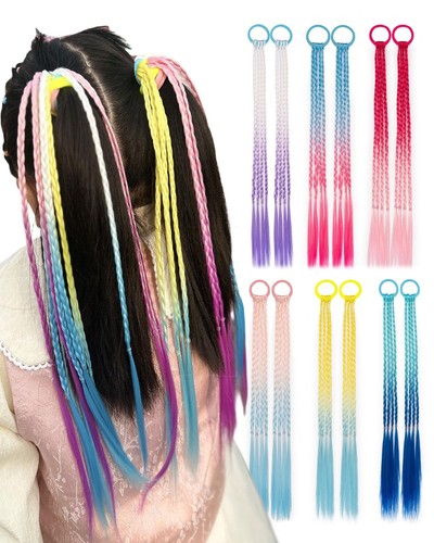 Colored Hair Extensions for Kids Crazy Hair Day Accessories for Girls ...