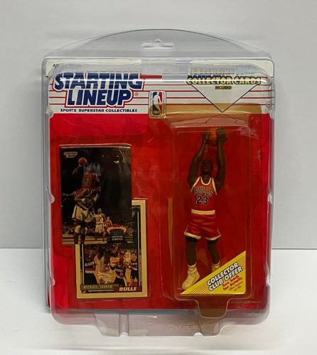 1993 Starting Lineup MICHAEL JORDAN Figure with Trading Cards and ...