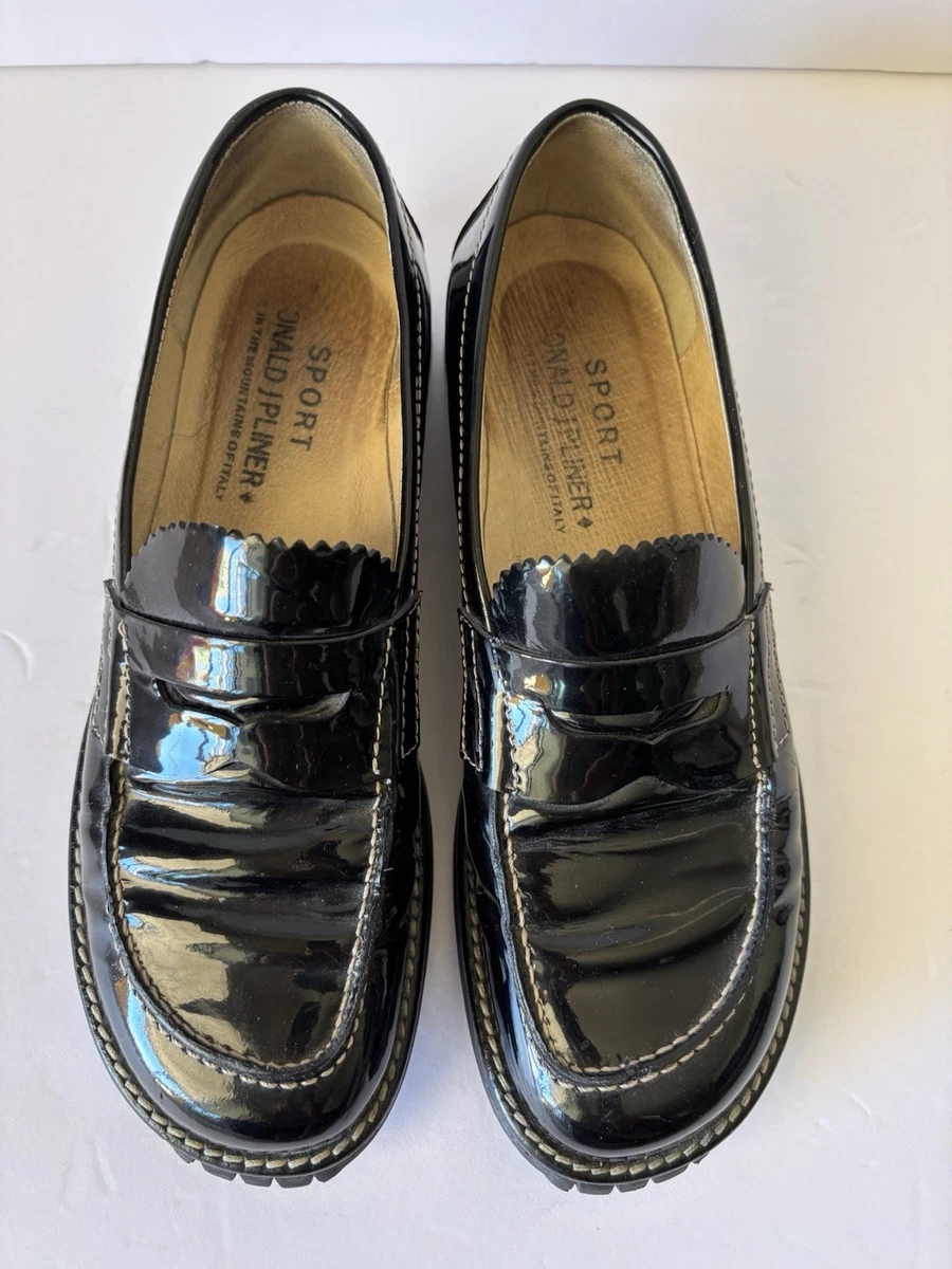 Preços baixos em Feminino de couro envernizado Donald Pliner