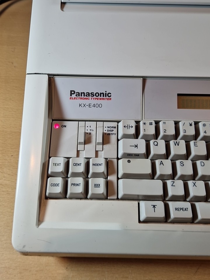 panasonic kx-e4000 spellscan word processor electric typewriter, Good ...