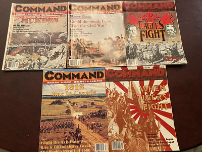 Command Military History, Strategy & Analysis magazines Lot of 5 (no ...