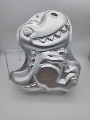 Wilton Dinosaur T-Rex Cake Pan 2105-1022 Baking Mold Smiling Sitting ...