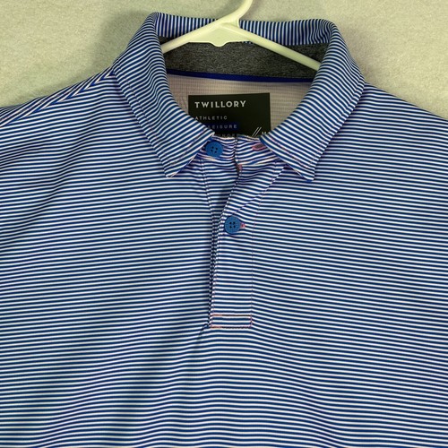 Twillory Men's Polo Shirt Medium Performance Stretch Athleisure Golf ...