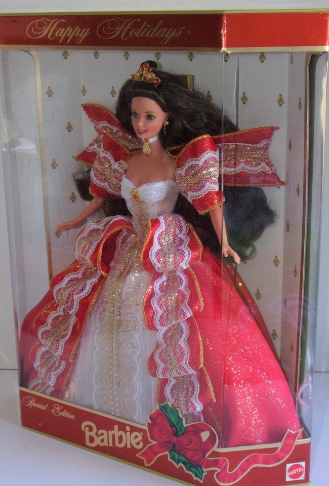 Barbie Happy Holidays Special Edition 1997 Red Ribbons Lace 10th ...