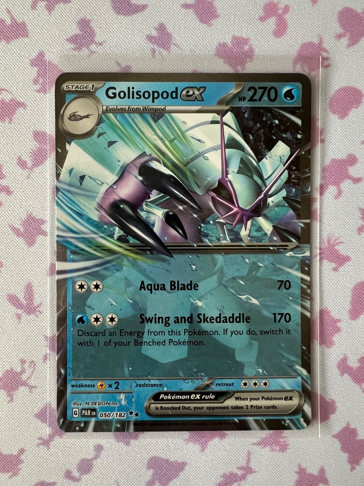 Golisopod ex 050/182 Pokemon TCG Paradox Rift Double Rare Holo NM/M | eBay