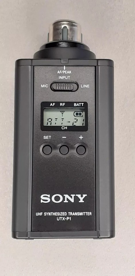 Sony UTX-P1 UHF Plug-In Transmitter UTX P1 42-45 638.125 - 661.875 MHz ...