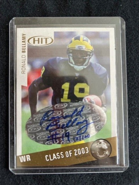 Ronald Bellamy /100 Certified Auto Autograph Card (Inventory #B) | eBay