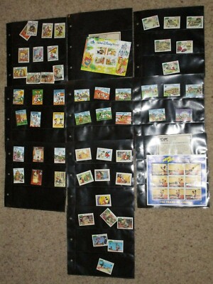 Lot Walt Disney Stamp Collection From Around the World Canada Grenada ...