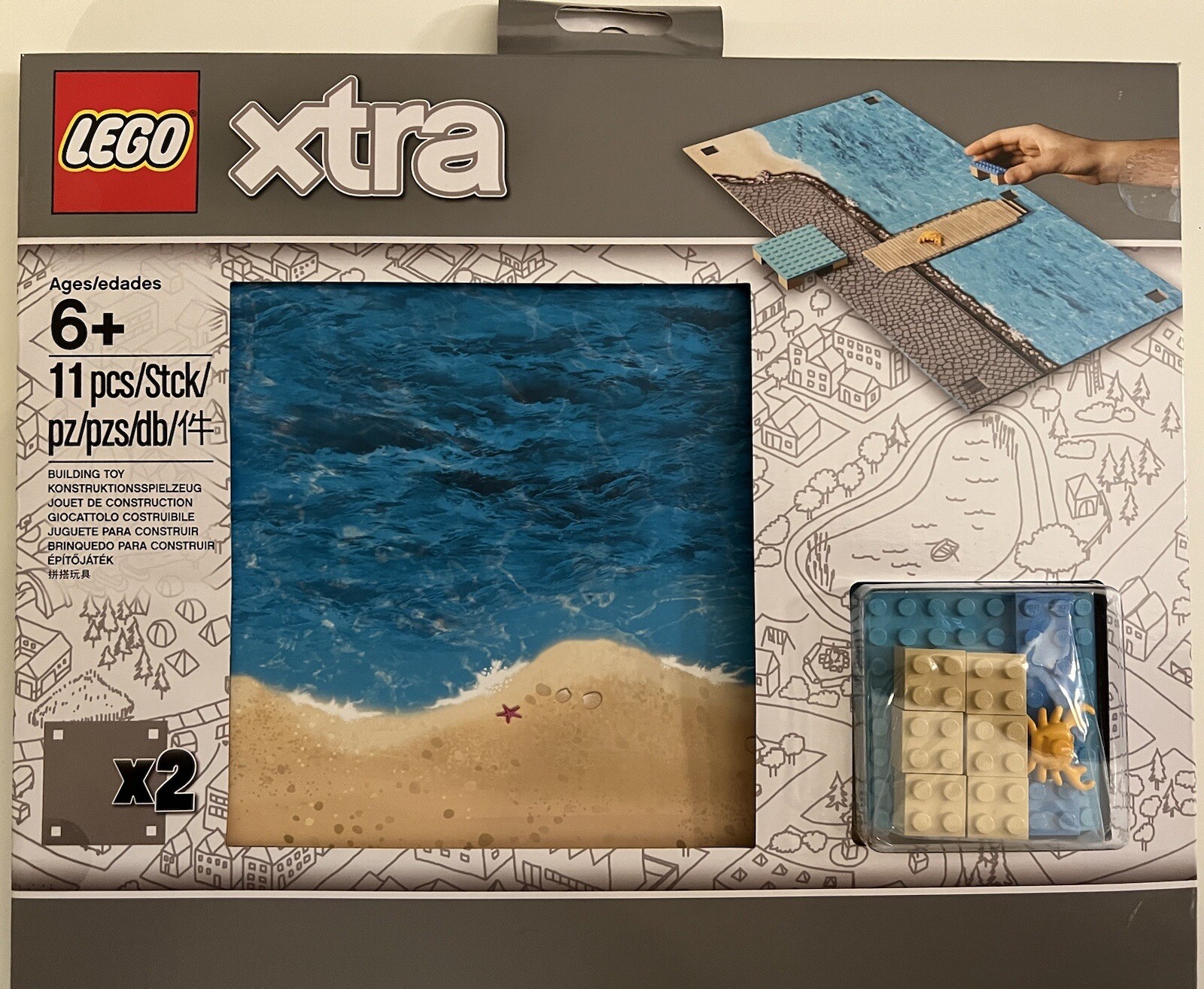 New LEGO Xtra Sea City Accessories Playmat 853841 *Modular *Retired 🌊🏝 ...