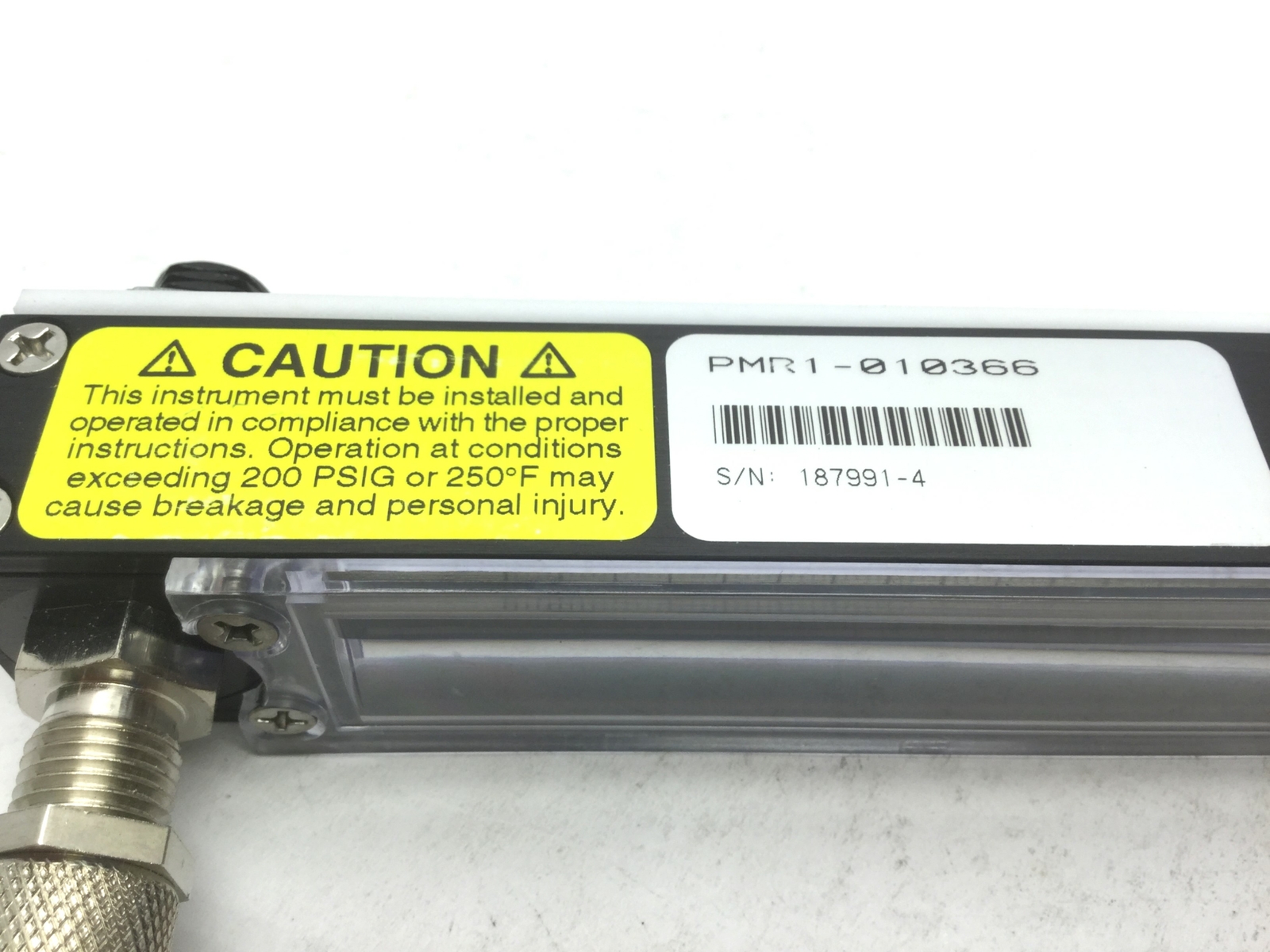 Cole-Parmer PMR1-010366 Masterflex Variable Area Panel Flowmeter W ...