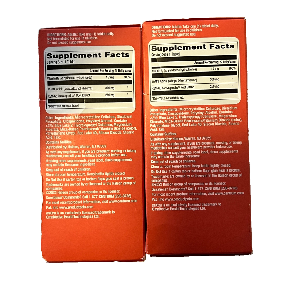 X2 Centrum Menopause Support + Clear Mind & Calm Mood Supplement 30 ...