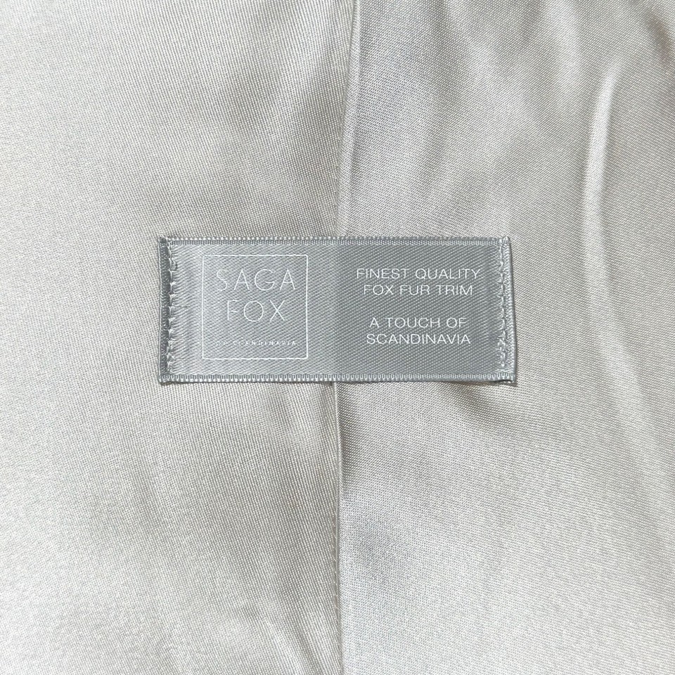 SAGA FOX Blue Fox Real Fur Shawl Wrap Stole Women Luxury Timeless ...