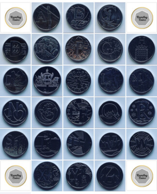2018 A-Z Alphabet 10p Coin Hunt. Rare and Collectable. Angel, Bond ...