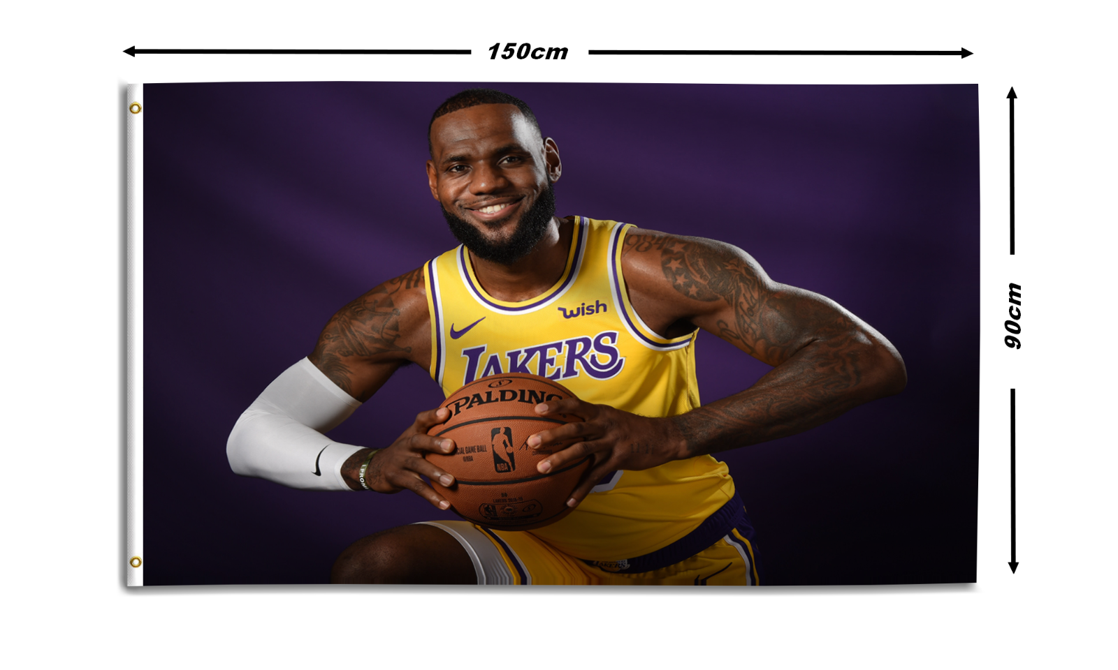 LeBron James Flag Banner 3X5Ft The Goat Lakers Basketball Fans ...