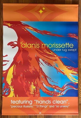 Alanis Morissette - Under Rug Swept RARE promo vinyl poster banner '02 ...