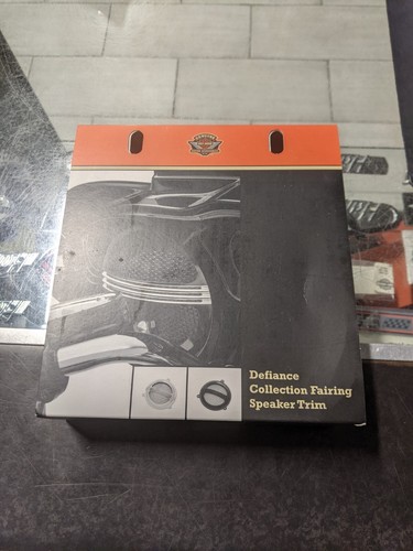 *NOS Harley Davidson Defiance Collection Fairing Speaker Chrome Trim ...