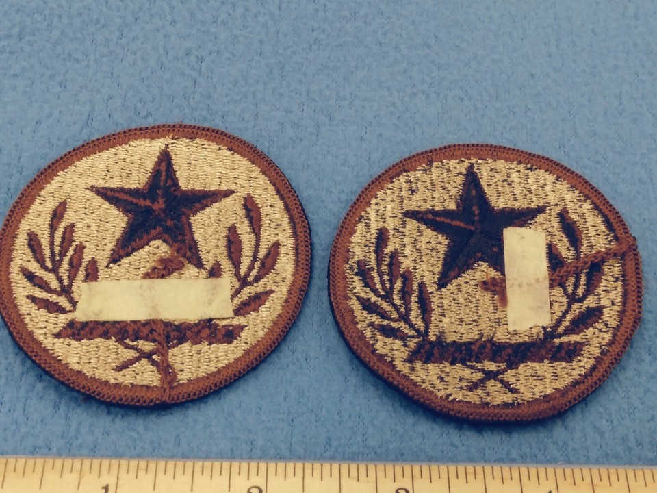 LOT OF 2 - DESERT TAN ARMY TEXAS NATIONAL GUARD PATCHES - NEW | eBay