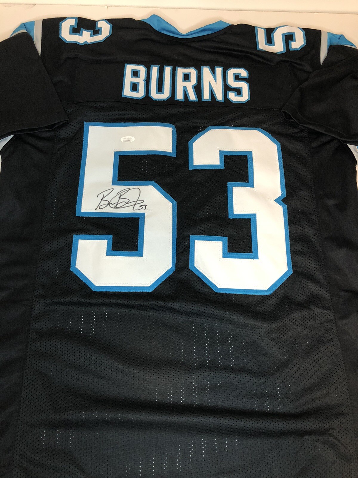 Brian Burns Autographed Carolina Panthers signed black custom jersey ...