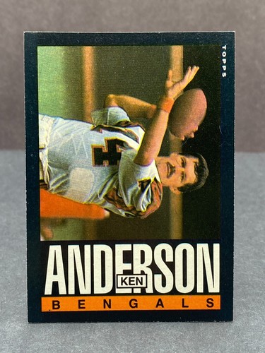 1985 Topps KEN ANDERSON Card No. 210 Crease-Free NM-MT Cincinnati ...
