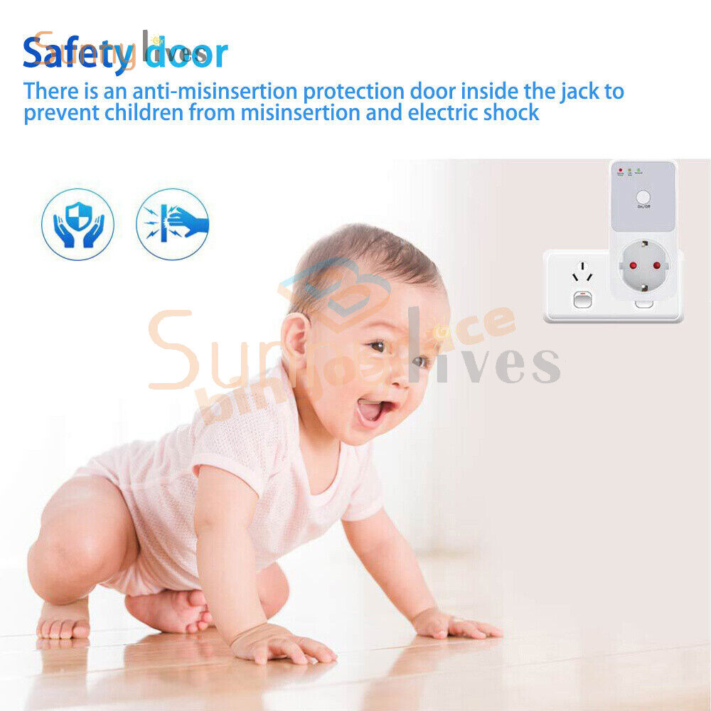 Automatic Voltage Protector AC 220V Power Surge Safe Protector Socket ...
