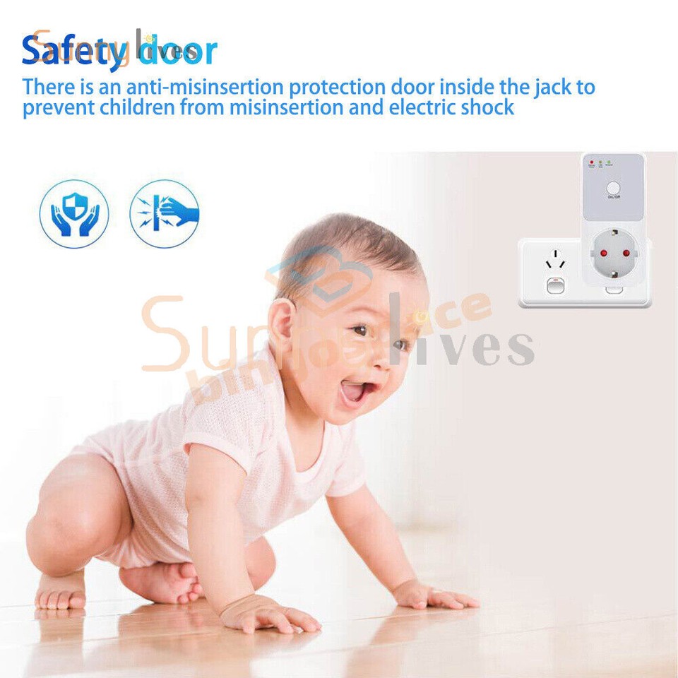 Automatic Voltage Protector AC 220V Power Surge Safe Protector Socket ...
