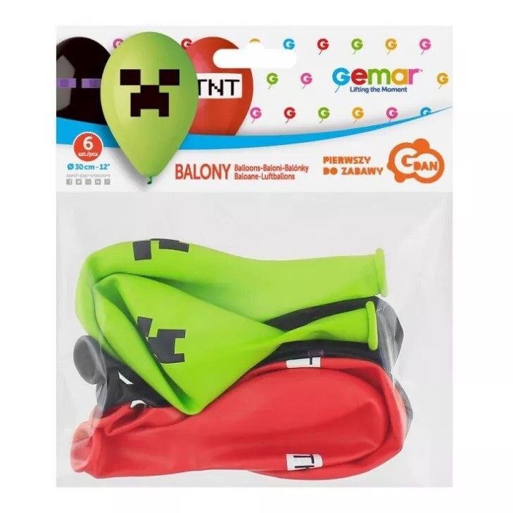 Minecraft TNT Party Balloons Set 6pcs. | eBay