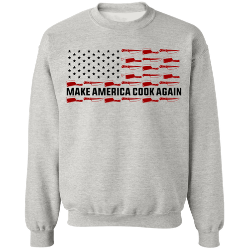 Make America Cook Again American Flag Chef Crewneck Sweatshirt | eBay