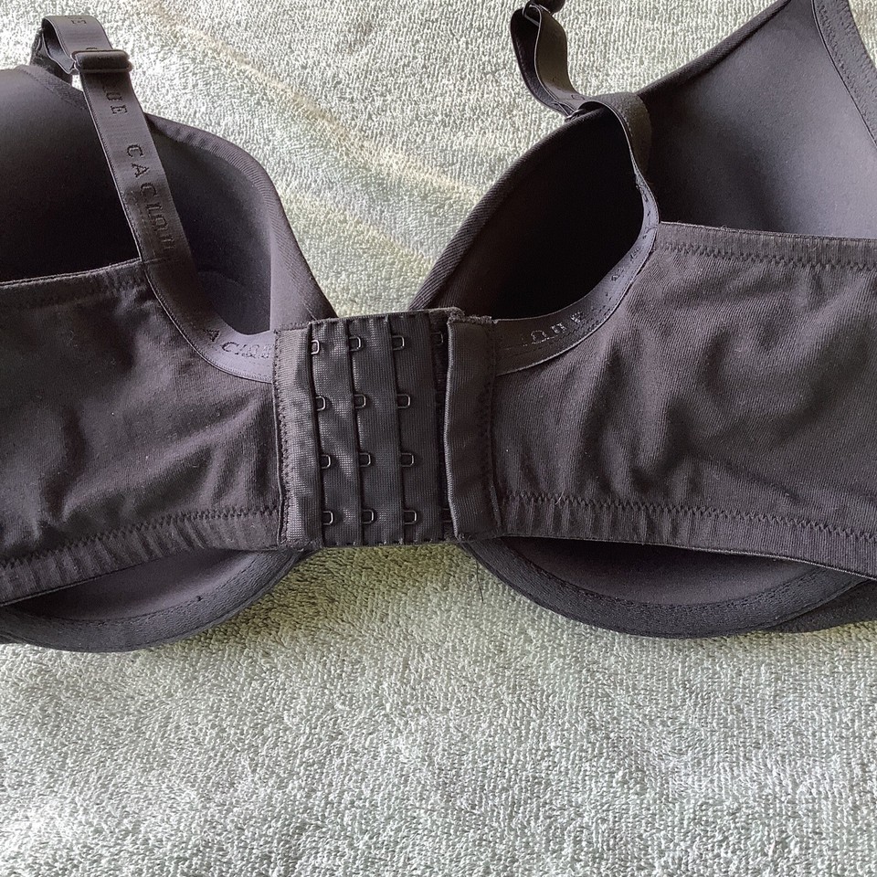 cacique lightly lined t shirt bra Black 38F NWOT | eBay