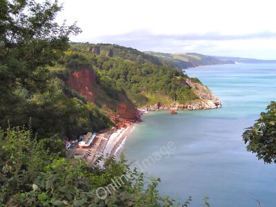 Photo 12x8 Oddicombe Beach and Petit Tor Point Torquay Located in the ...