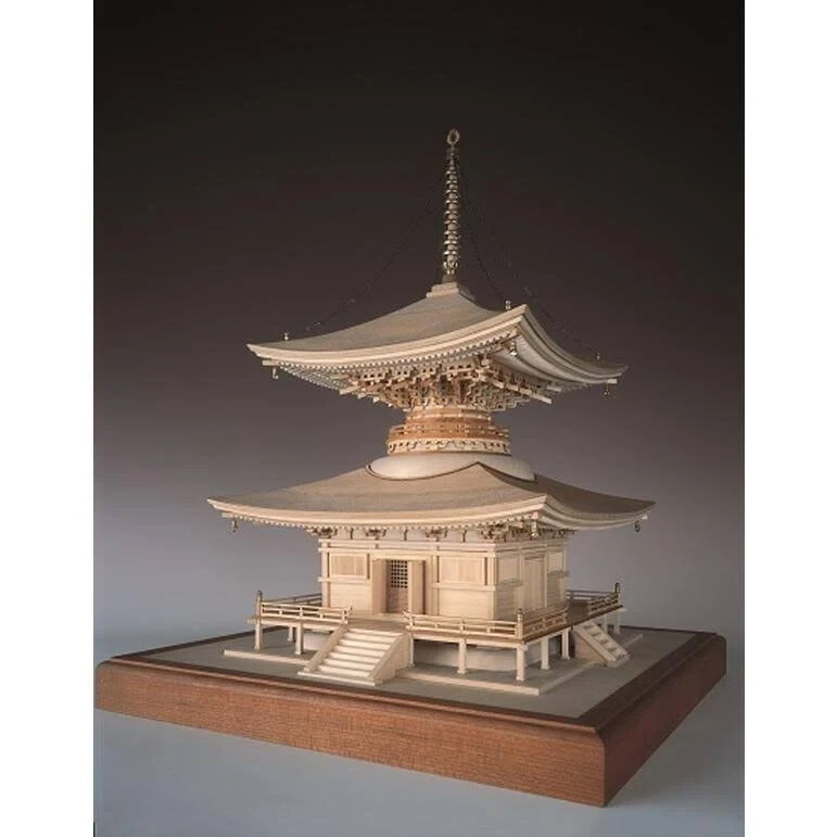 Woody JOE 1/50 Ishiyama temple Treasure Tower Wooden Model Assembly Kit ...