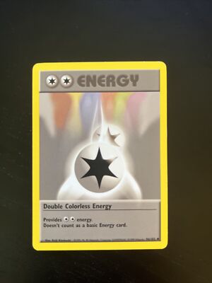 Pokémon TCG Double Colorless Energy Base Set 96/102 Regular Unlimited ...