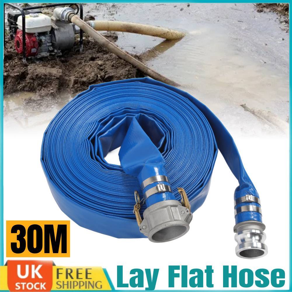 Lay Flat Irrigation Hose Pro Kleen PVC Heavy Duty Layflat Submersible