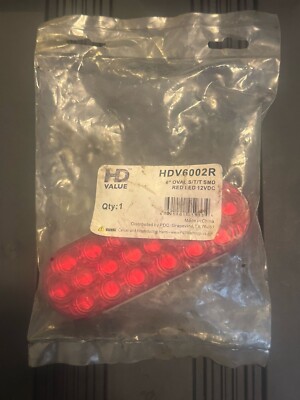HD Value 6" Oval 20-LED Stop / HDV6002R | eBay