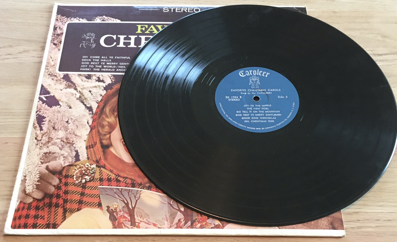 Favorite Christmas Carols Vinyl Album, The Caroleers, Caroleer Records ...