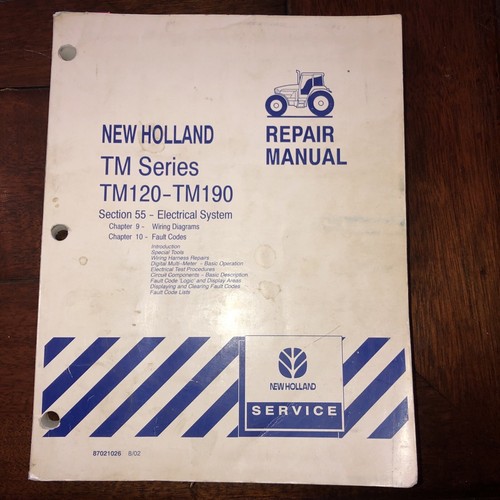 New Holland TM120 - TM190 Tractor Section 55 Electrical repair manual ...