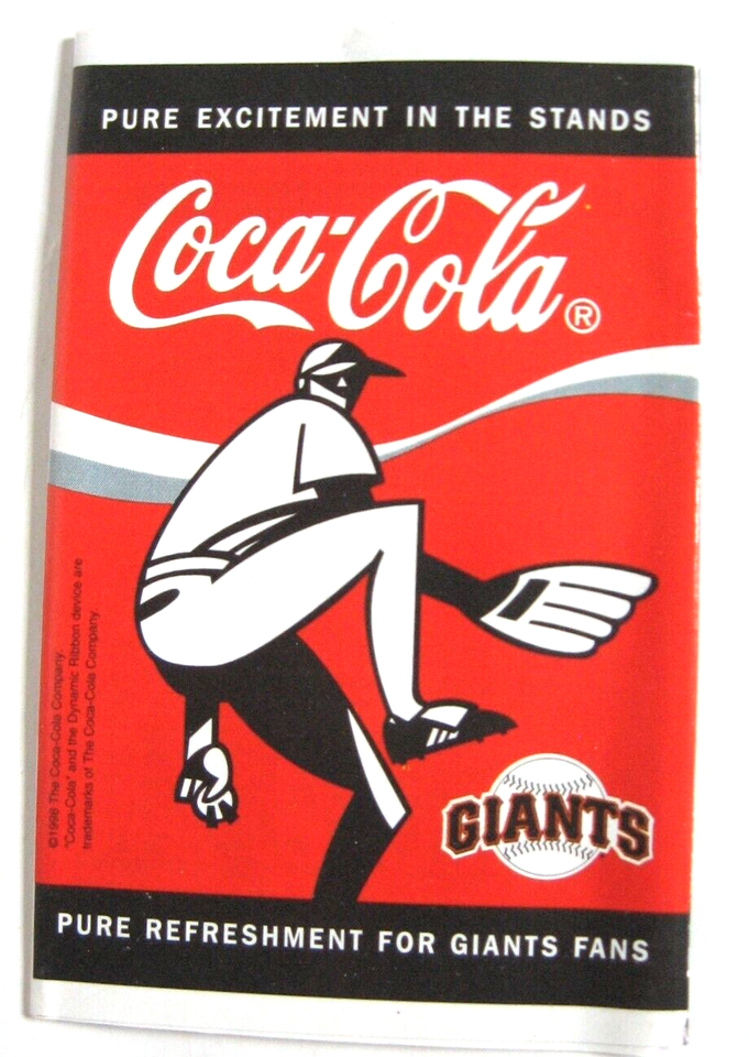 1999 San Francisco Giants Season Pocket Schedule MLB Baseball | eBay