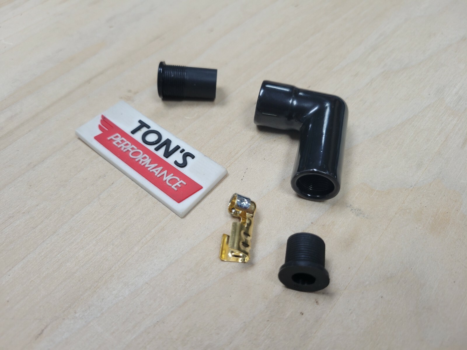 8mm Black Ignition High Temp Ceramic Spark Plug Wire Boot Terminal Kit ...