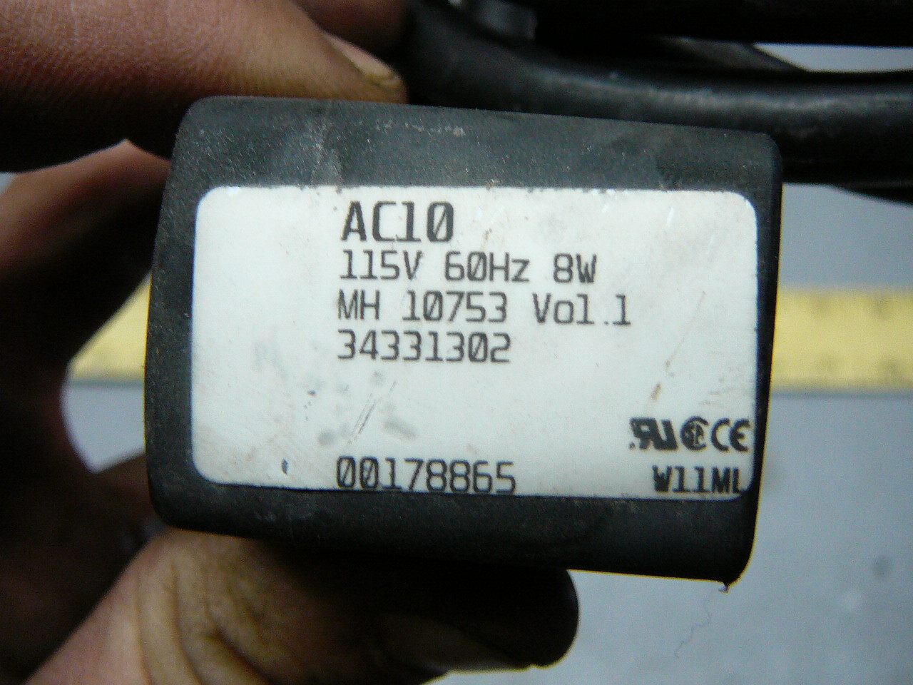MH 10753 VOL.1, SOLENOID VALVE COIL 34331302 AC10 115V 60Hz 8W | eBay
